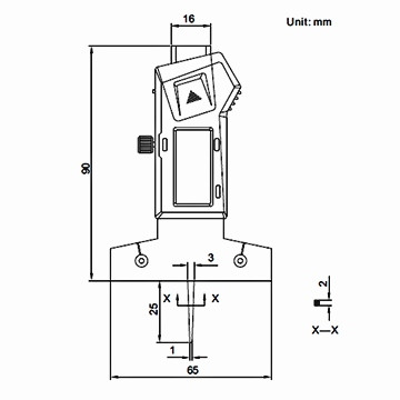 Subler digital de adancime pentru anvelope 0-25 mm - 1145-25A