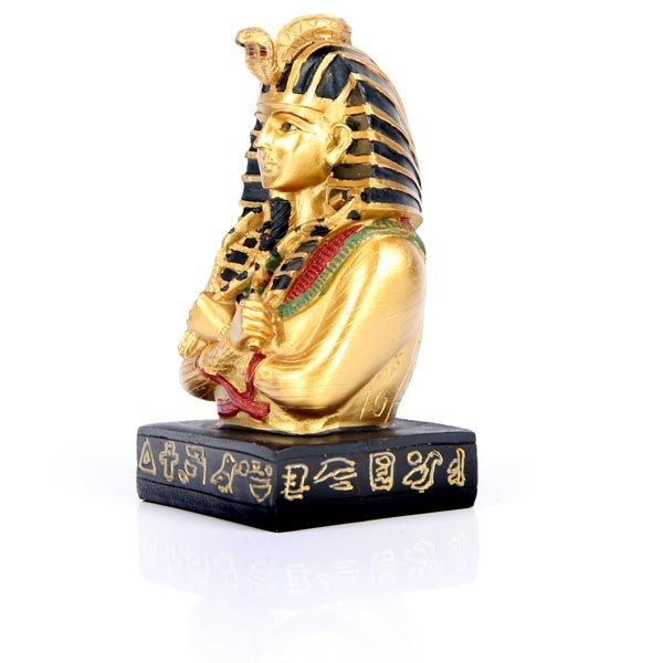 Statueta egipteana Tutankamon cu insemne regale 11 cm