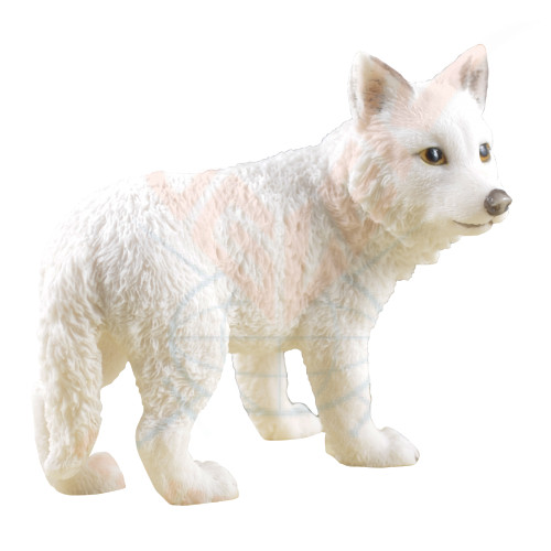 Statueta pui Lup arctic 13cm