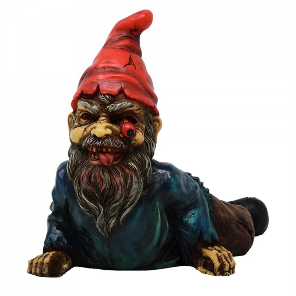 Statueta Pitic de gradina Zombi 20 cm