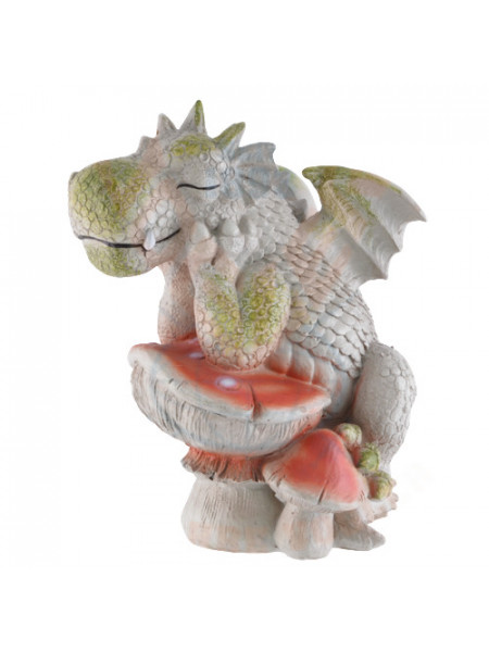 Statueta pentru exterior Gradina magica - Dragonel Ganditor 24cm