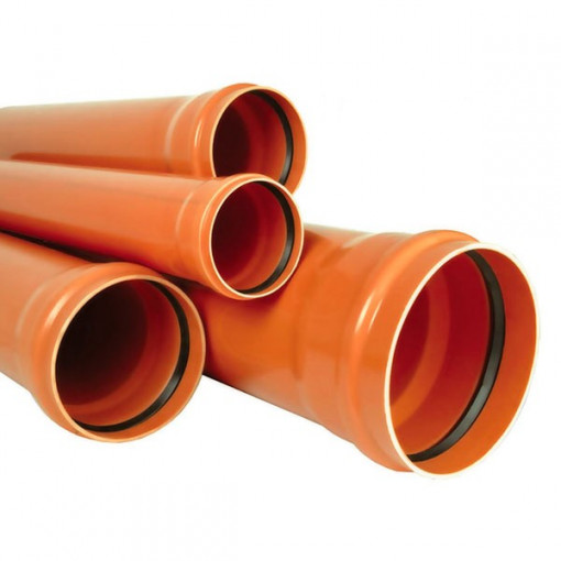 TEAVA CANALIZARE PVC SN2 200*3,9 L=6M - Cel mai bun pret!