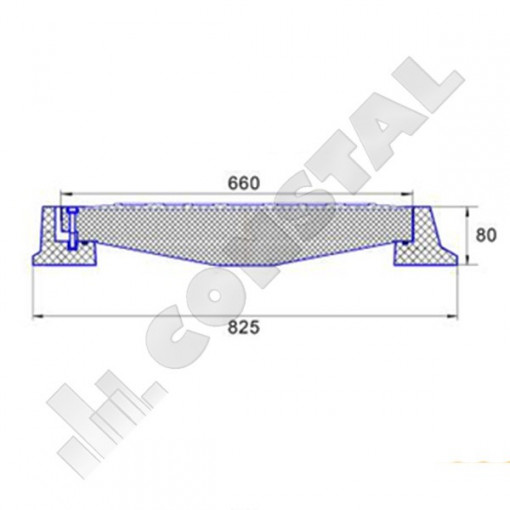 CAPAC CANALIZARE COMPOZIT EURO 825 mm B125 - Cel mai bun pret!