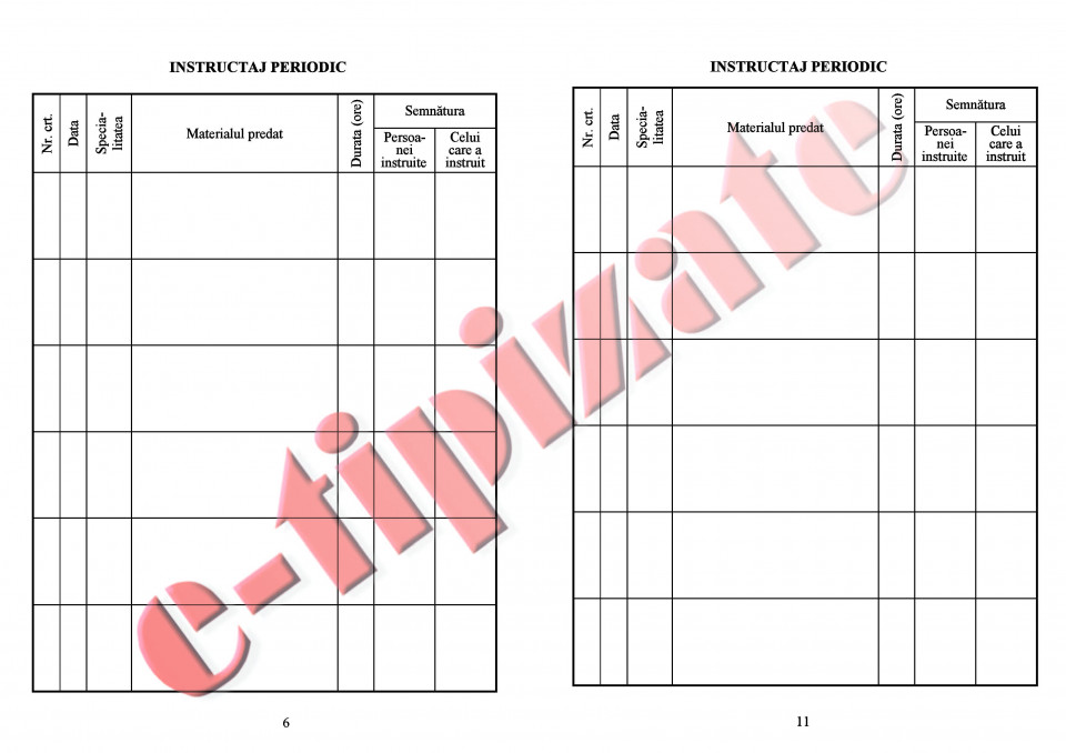 Fise SU ( Fise individuale de instructaj in domeniul situatiilor de ...