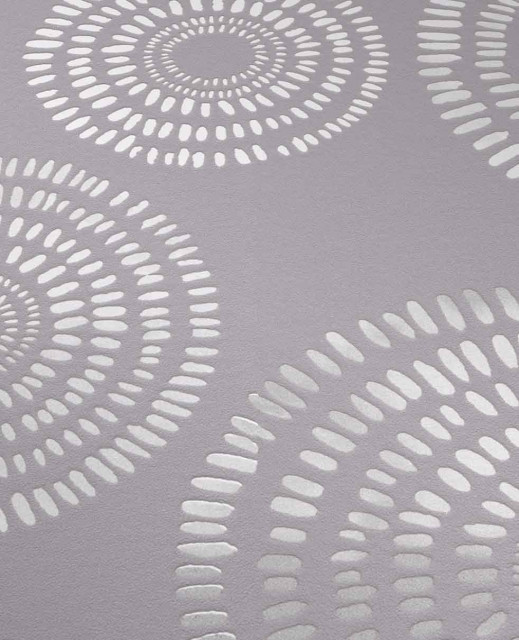 Tapet superlavabil cu cercuri pointiliste, modern