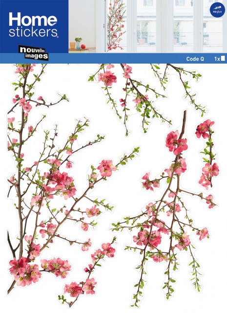 Sticker de geam XL ''Ramurele de mar inflorit''