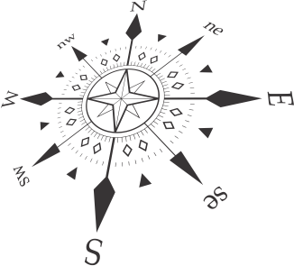 Busola - sticker decorativ Lipicios.ro