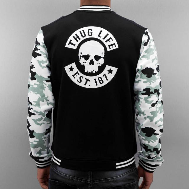 Thug Life Jacket / College Jacket Ragthug in black*