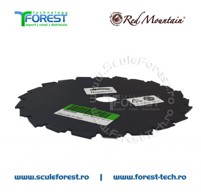 Disc (cutit) motocoasa Maxi Red Mountain, arbusti 200mm 22dinti ...