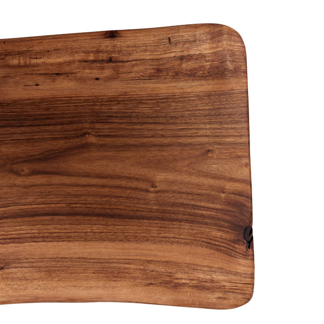 Masuta cafea lemn masiv din NUC, cu picioare lemn, model 820139