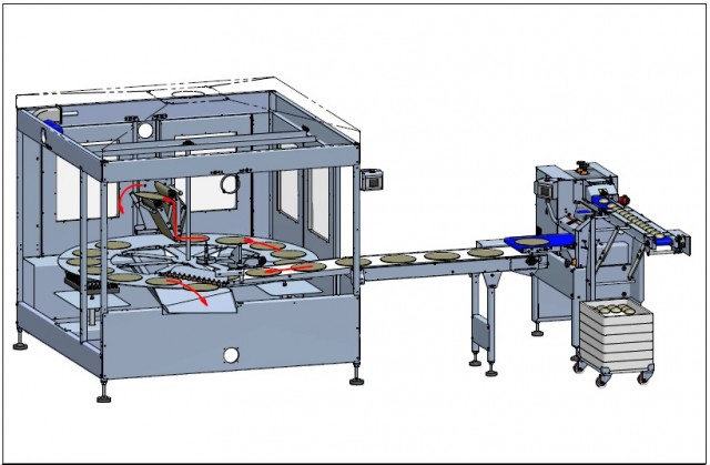 Linie de productie(GAZ) piadina ,lipie ,pita bread capacitate 500 buc/ora
