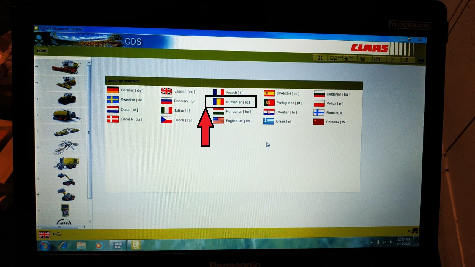 Tester profesional de diagnoza CLAAS DIAGNOSTIC KIT (CANUSB) Limba Romana