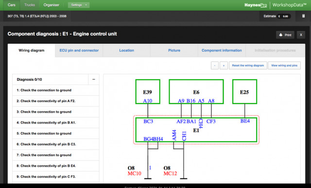 HaynesPro WorkshopData Car, original software, online acces