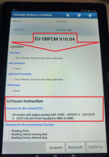 OBFCM Kit Original Tableta Launch X431 10.1" + Interfata Easydiag ...