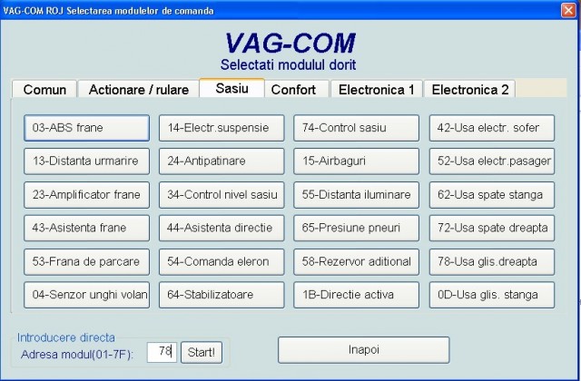 Cablu interfata diagnoza auto gama Vag 16.8/17.8 Limba Romana Full Chip Data 100%