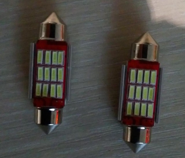 Leduri auto canbus c5w pentru numar, interior model 12SMD 4014 LED 12 V