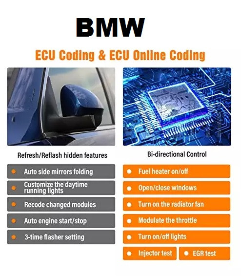 Tester auto profesional BMW, Aparat Original Launch X431 Creader Elite ...