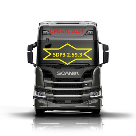 Scania sdp3 2.59.3 2024.3, ultima versiune disponibila, update camioane Scania 2024