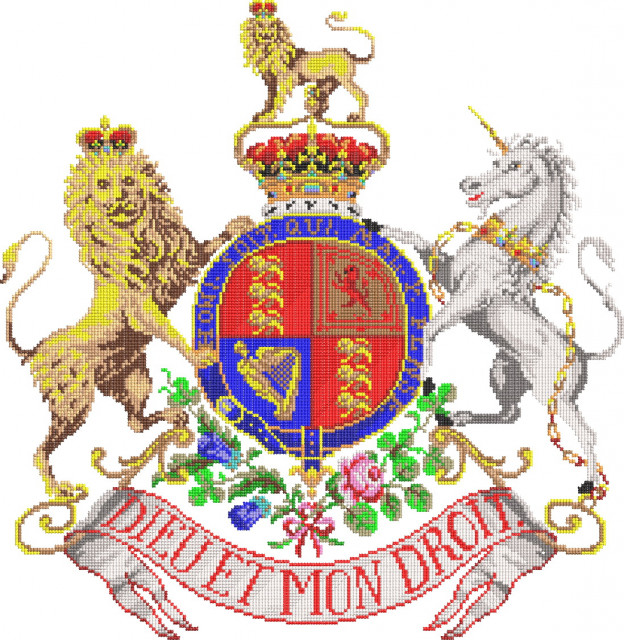 BB0021 UK ROYAL COAT OF ARMS