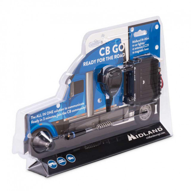Kit Midland CB GO-USB Staţie radio CB M-MINI USB + Antenă Midland LC29