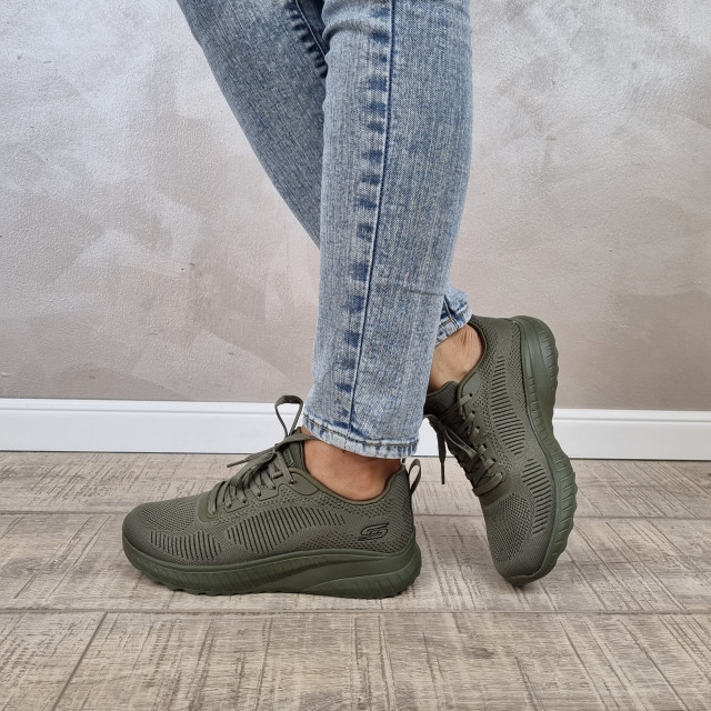 Pantofi dama sport Skechers Bobs Squad Chaos 117209 OLV