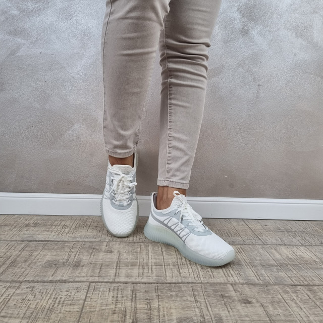 Pantofi dama sport Skechers BOBS SPORT GEO 117419 WHT