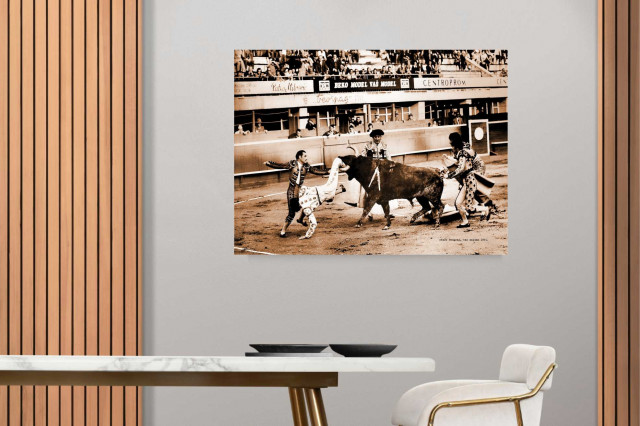 stari Beograd, tas majdan korida 1971., uramljena slika 30x40cm i 40x50cm