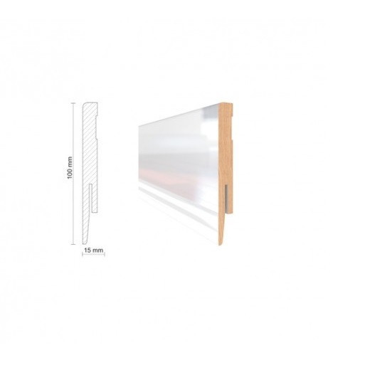 Plinta MDF Alb Lucios Haag 2400mm