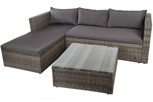 Tuin lounge hoekbank set, 2-delig