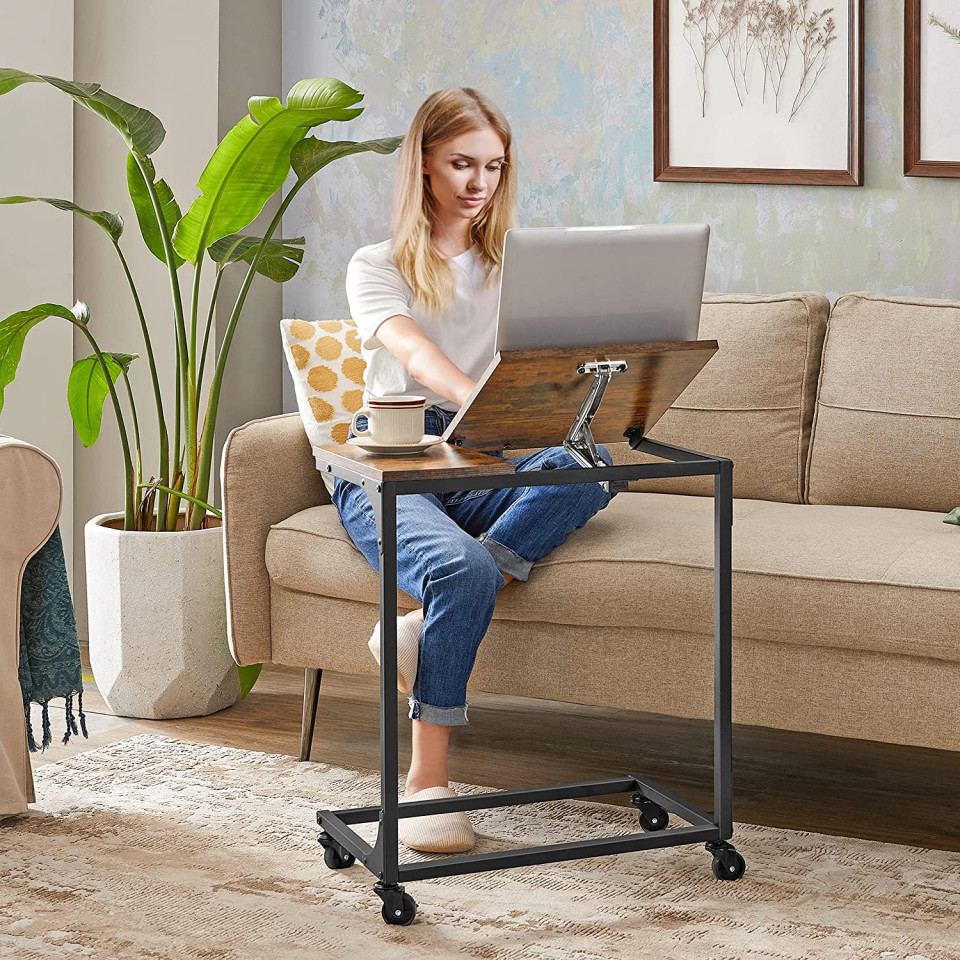 MASA PENTRU LAPTOP CU SUPRAFATA PARTIAL REGLABILA VINTAGE