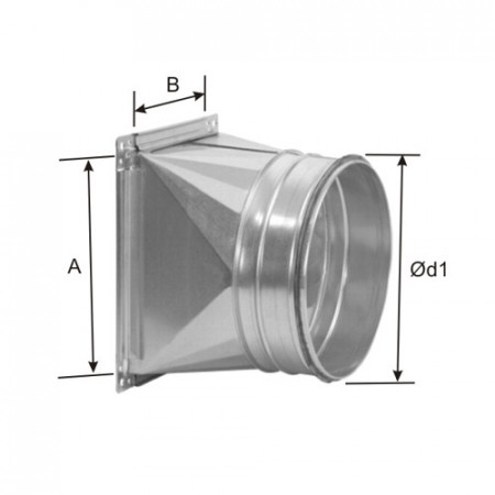 Square to round transition