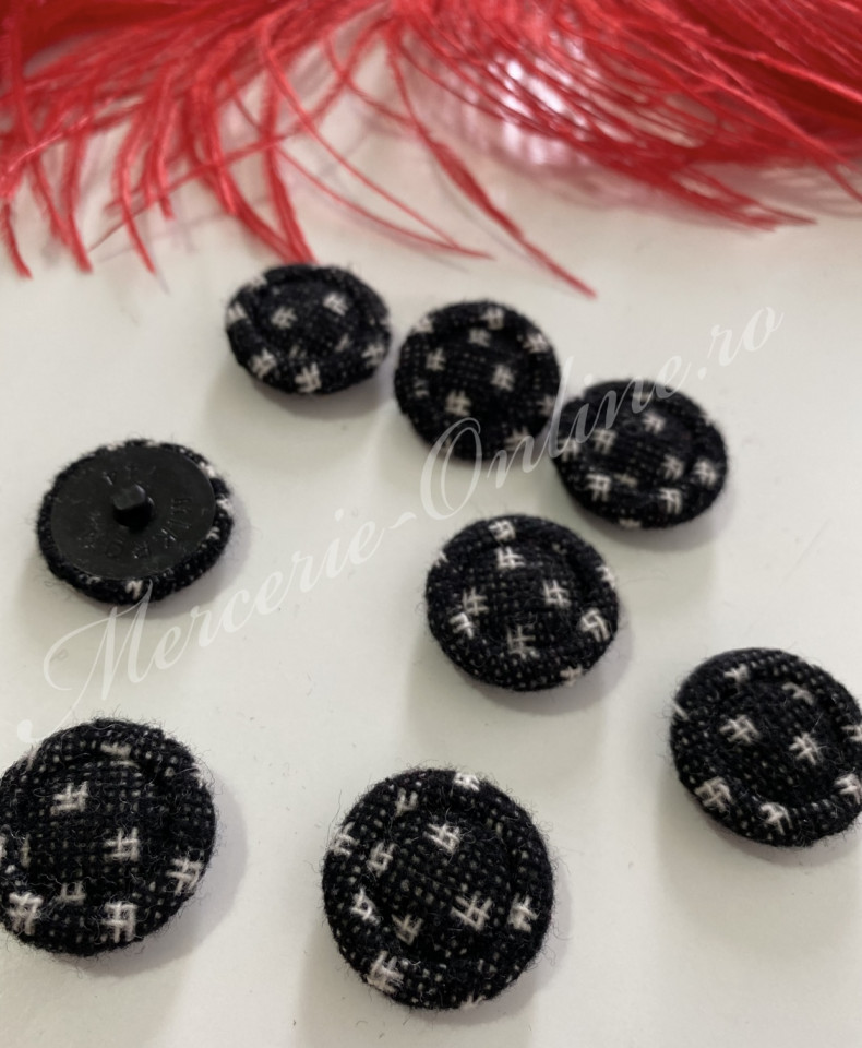 Nasturi Cu Picior Imbracati, Plastic, 30mm, (5bucati/pachet) Cod:2635