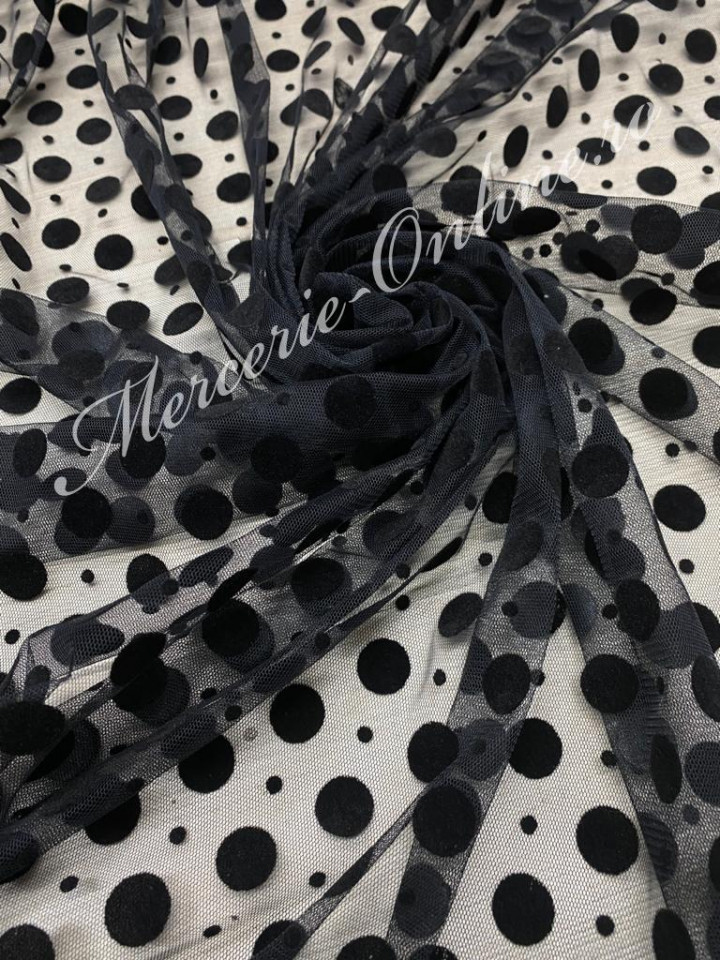 Tull cu Buline Catifea, latime 150cm (la metru), Cod:1602