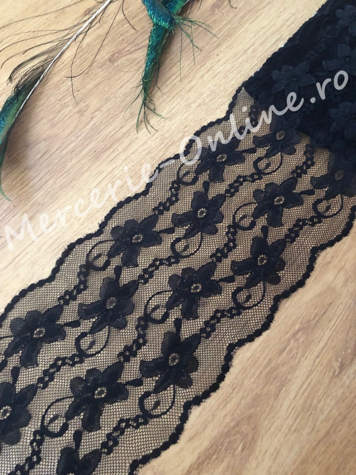Dantela Elastica lata, cca 15cm (la metru) Cod:0953