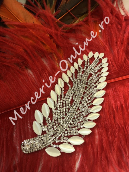 Aplicatii cu Strasuri din Sticla, 16x6.5cm (la bucata) Cod:1087