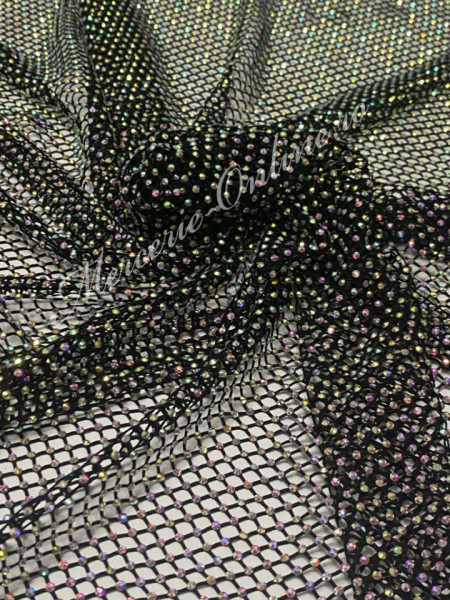 Plasa Elastica cu Strasuri, 150cm (la metru) Cod:2302