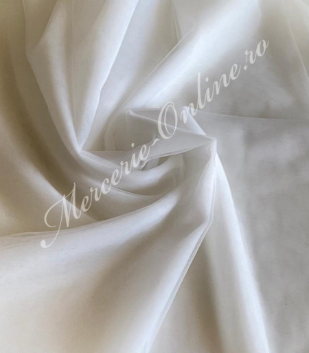 Tulle elastic pentru constructie , Alb, latime 3m (la metru), Cod:1802