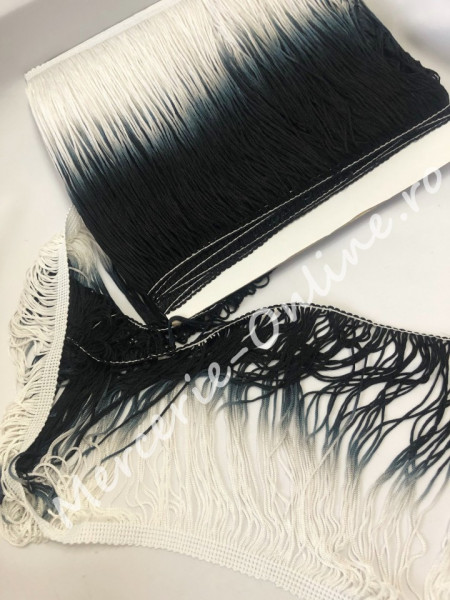 Franjuri in doua culori, 20cm (la metru) Cod:1126