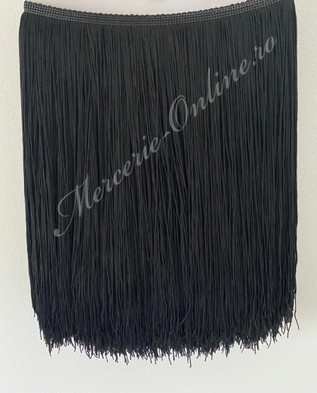 Franjuri, Negru, 30cm (la metru) Cod:1975