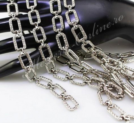 Lant decorativ cu strasuri, 1cm (la metru) Cod:2540