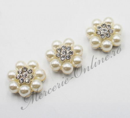 Aplicatie cusut perle si strasuri, 22mm (2bucati/pachet) Cod:2472