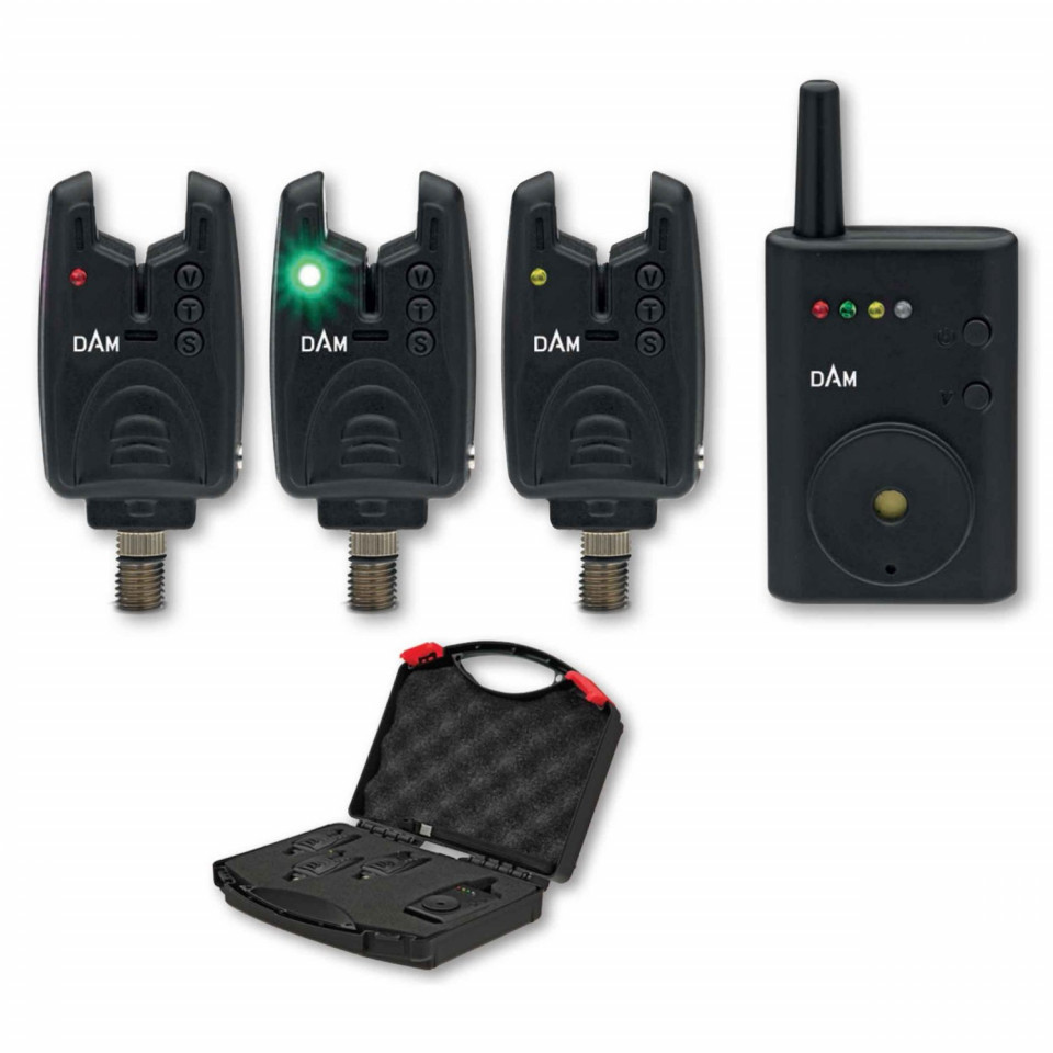 SET SENZORI PESCUIT CU STATIE DAM NANO WIRELESS BITE ALARM 3+1