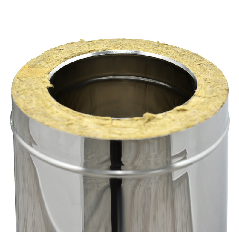 Element liniar inox izolat, diam int 160 , ext 260 mm, H=1M