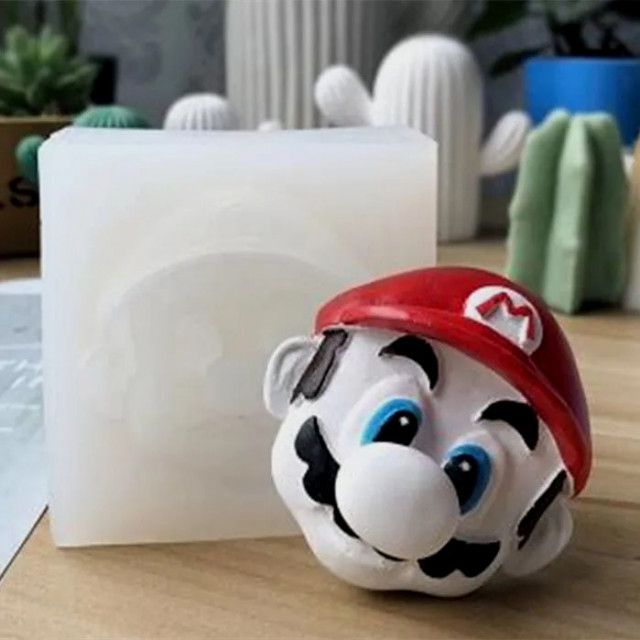 Super Mario Bros. Grande Stampo 3D in silicone