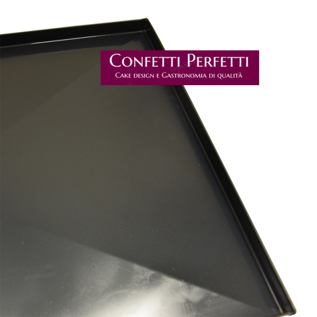 40 x 30 x 2 cm. Teglia in lamiera Ferro blu 8/10 artigianale per uso ...