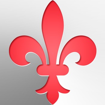 Giglio Stilizzato. Stampo in silicone del simbolo di Firenze