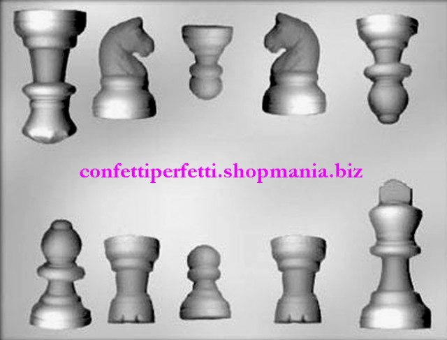Scacchi. Stampo per creare le pedine in policarbonato
