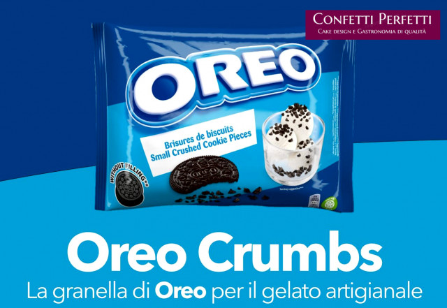 Oreo Crumbs. Granella biscotto Oreo per decorare dolci e Gelati. Busta ...
