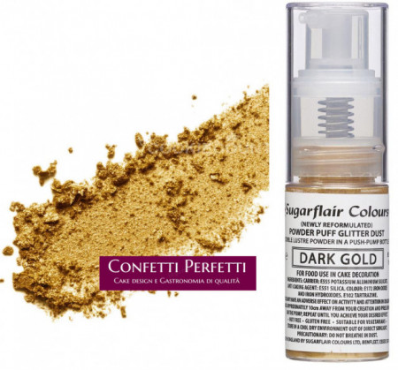 Oro Intenso. Colorante Spray in polvere. Pump Spray Glitter Dark Gold ...