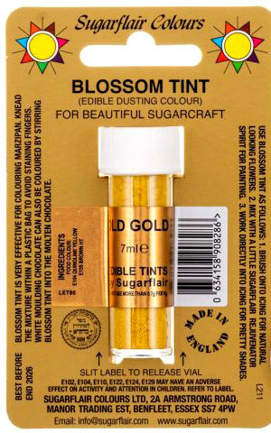 Oro Antico. Colorante concentrato in polvere. Old Gold. Sugarflair